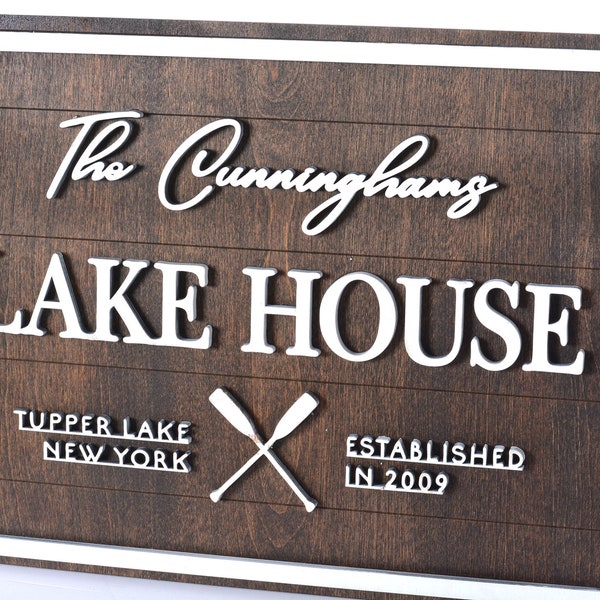 Custom Lake House Sign - Etsy