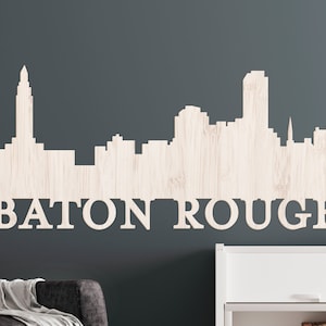 Baton Rouge Skyline Sign, Baton Rouge Cutout, Louisiana Gifts ...