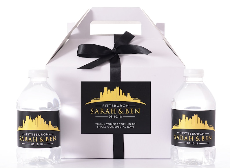 Pittsburgh Wedding Favor Boxes Hotel Welcome Box Kits With - Etsy