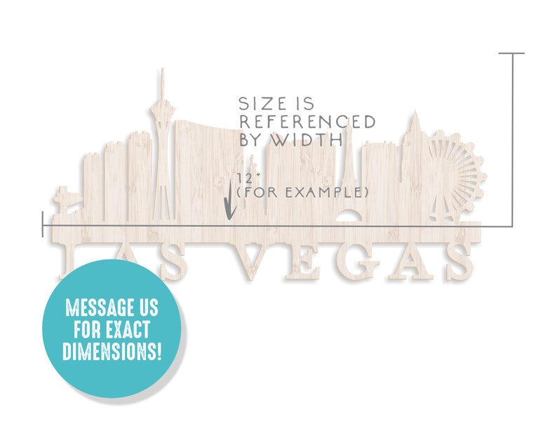 Las Vegas Skyline Sign Wooden Vegas Cutout Vegas Skyline - Etsy