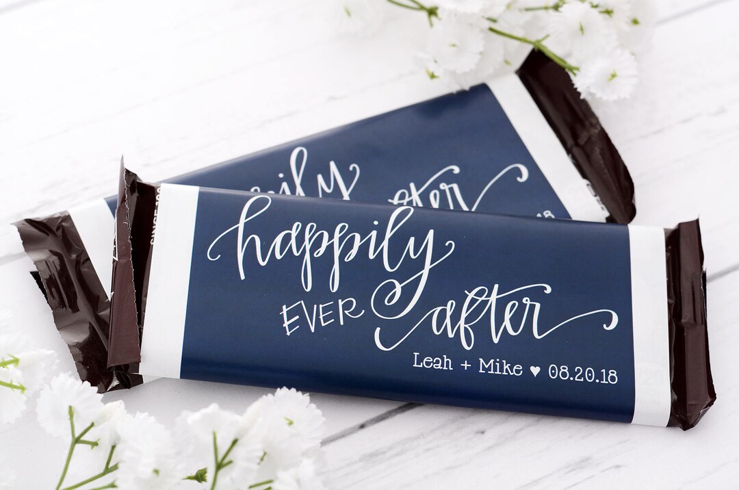 Wedding Candy Wrappers - 25 Chocolate Bar WRAPPERS - Wedding Chocolate ...