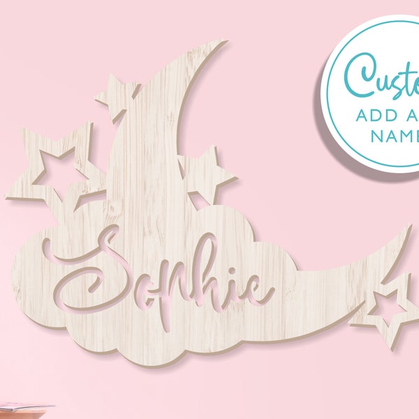 Moon Name Sign - Etsy