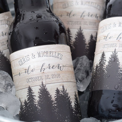 Rustic Wedding Beer Bottle Labels Beer Labels Custom Beer - Etsy