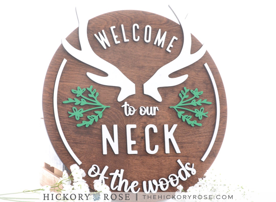 Rustic Welcome Sign, Laser Cut Wood Sign, Rustic Home Decor Sign ...