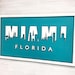 Miami FL Decor, Miami Wall Sign, Florida Home Decor, Florida Gifts ...