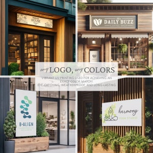 Branded Logo Sign, Custom Logo Sign, OUTDOOR Storefront Sign, PVC ...