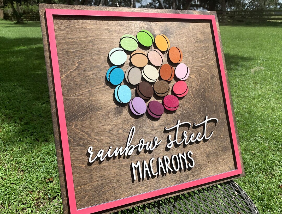 Custom Bakery Sign, Raised 3D Logo Sign, Cookie Shop Sign, Wooden Shop ...