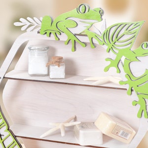 Cute Wooden Frog Shelf Tree Frog Decor Shelf Cute Frog - Etsy