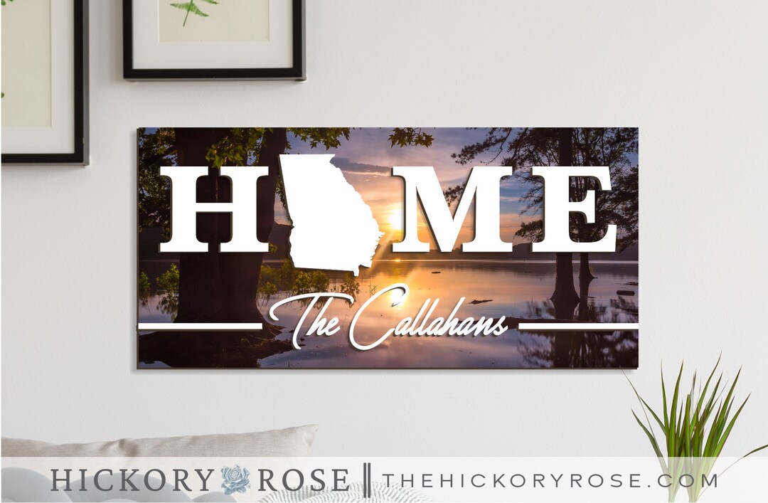 Custom Georgia Sign | 3D Wood Wall Sign | Georgia Decor, Georgia Gifts ...