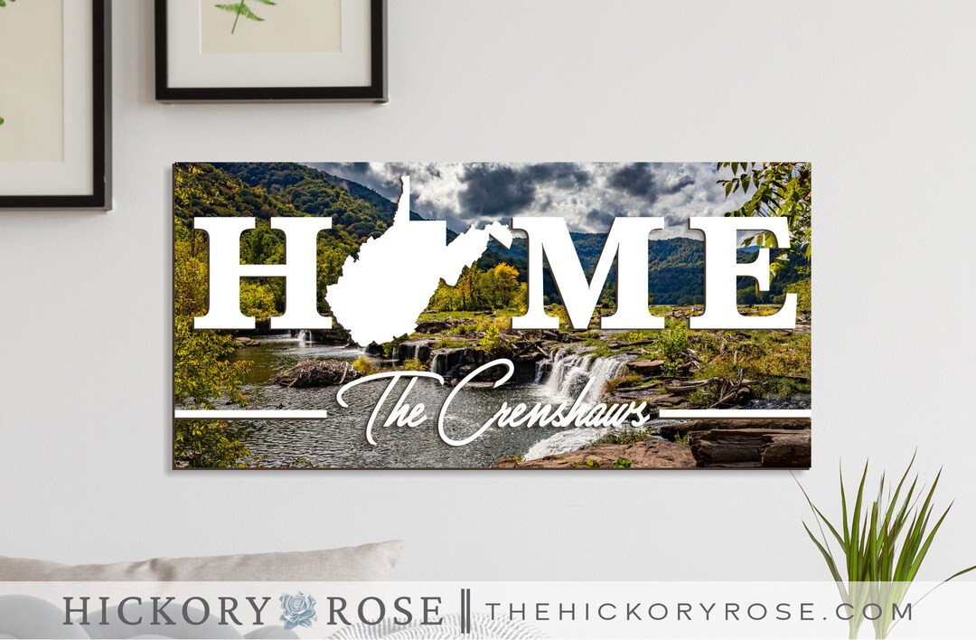 West Virginia Sign | 3D Wood Wall Sign | West Virginia Decor, WV Gifts ...