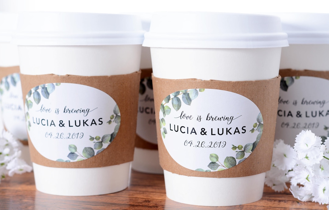 Wedding Coffee Cups - Wedding Coffee Bar - Hot Chocolate Bar - Beverage ...