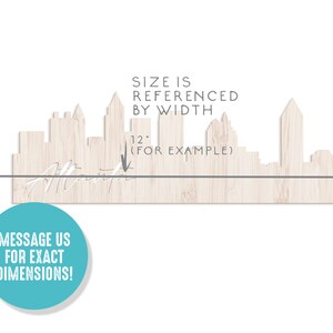 Atlanta Skyline Wall Sign, City Skyline Wall Decor, Georgia Wall Art ...