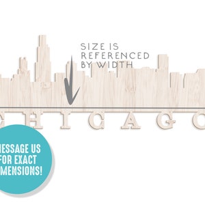 Chicago IL Wall Sign, City Skyline Wall Decor, Chicago Wall Art ...