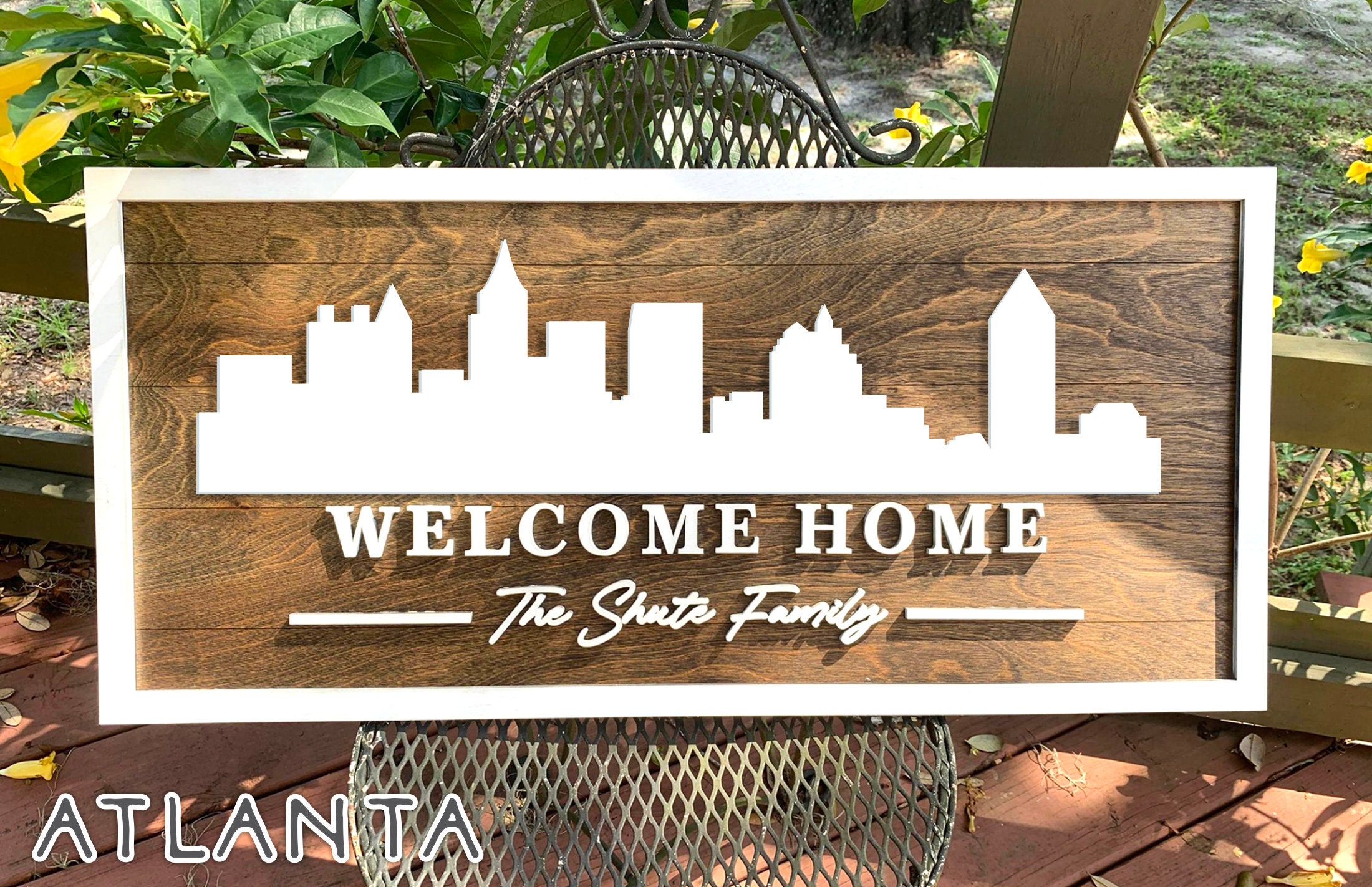 Georgia Home Decor Georgia Wall Art Sign GA Welcome Sign | Etsy
