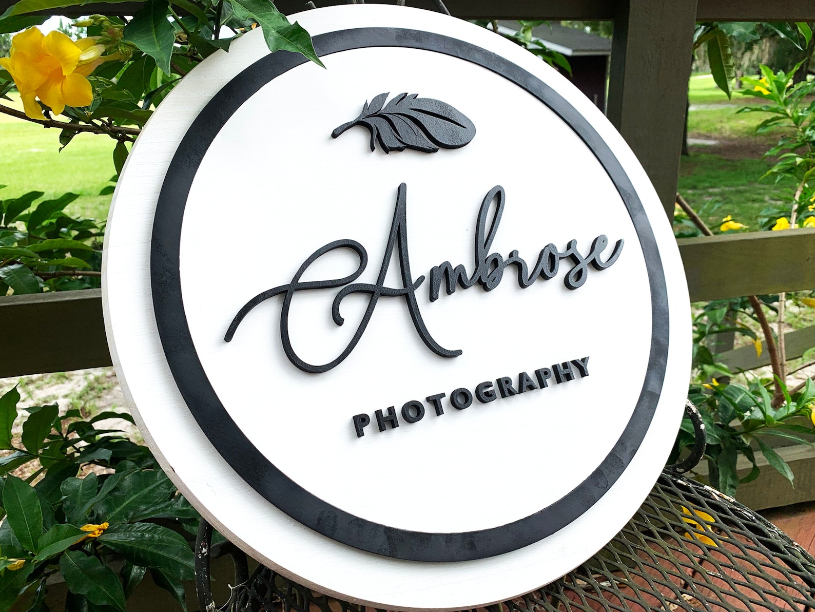 Custom Shop Sign Shop Wall Sign Round Customized Logo Sign | Etsy