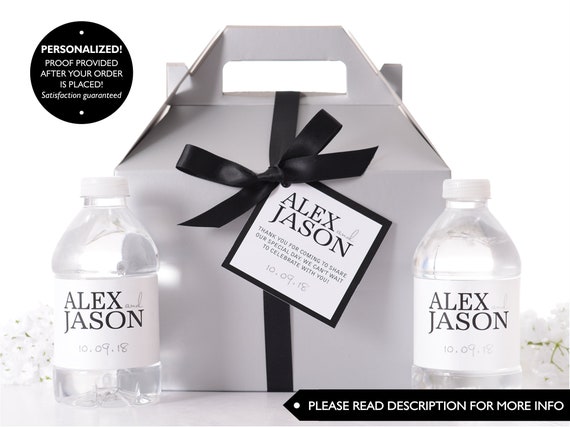 Wedding Guest Boxes - FROSTED SILVER Wedding Boxes & Tags - Wedding ...