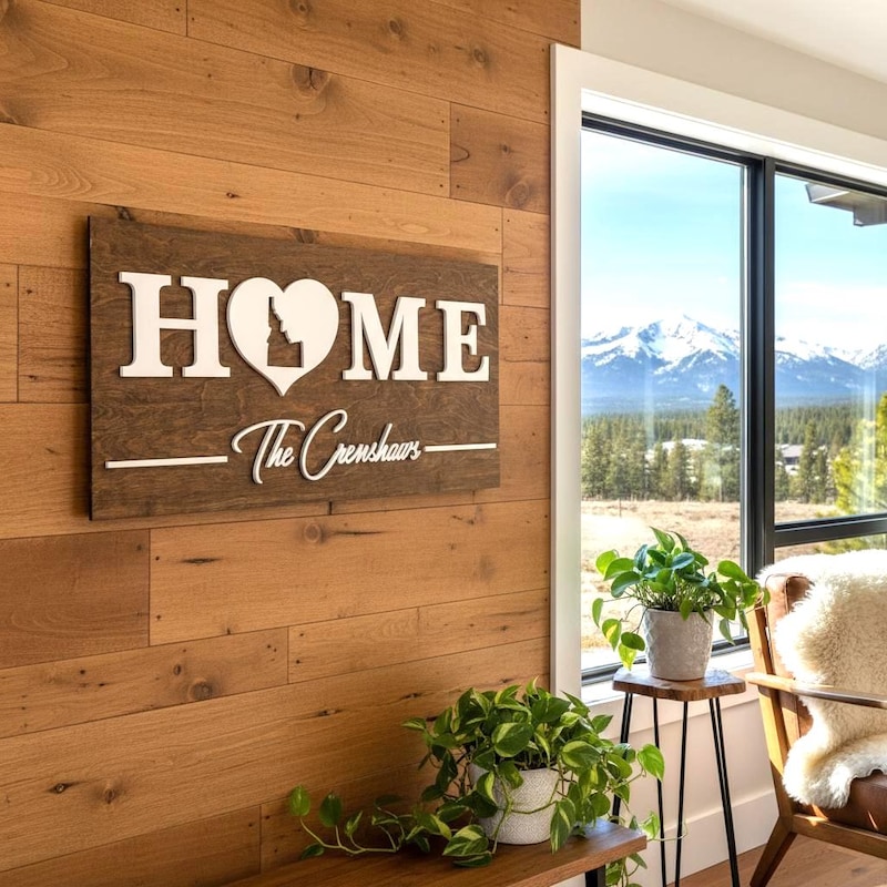 Custom Wood Idaho Sign - Etsy