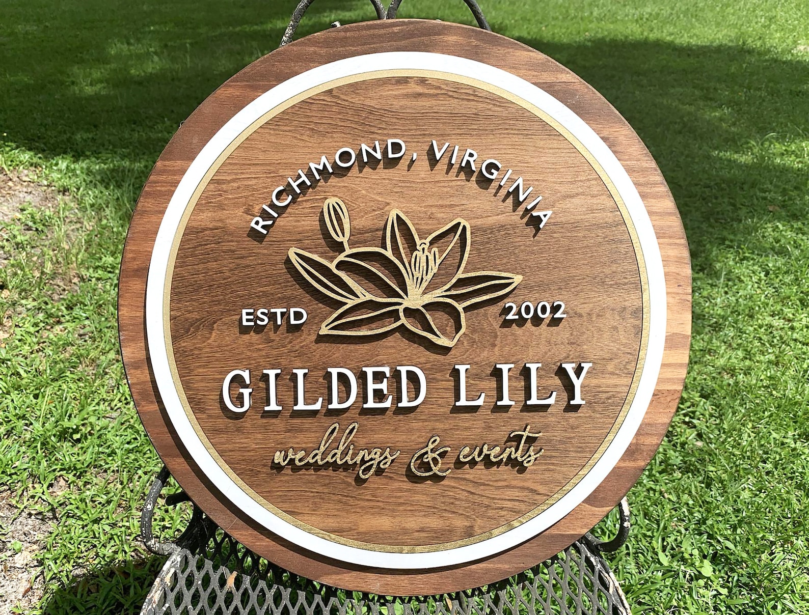 Custom Venue Sign Storefront Sign Wedding Venue Logo Raised - Etsy