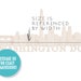 Washington DC Skyline, Washington DC Cutout, Washington Sign Wall Decor ...