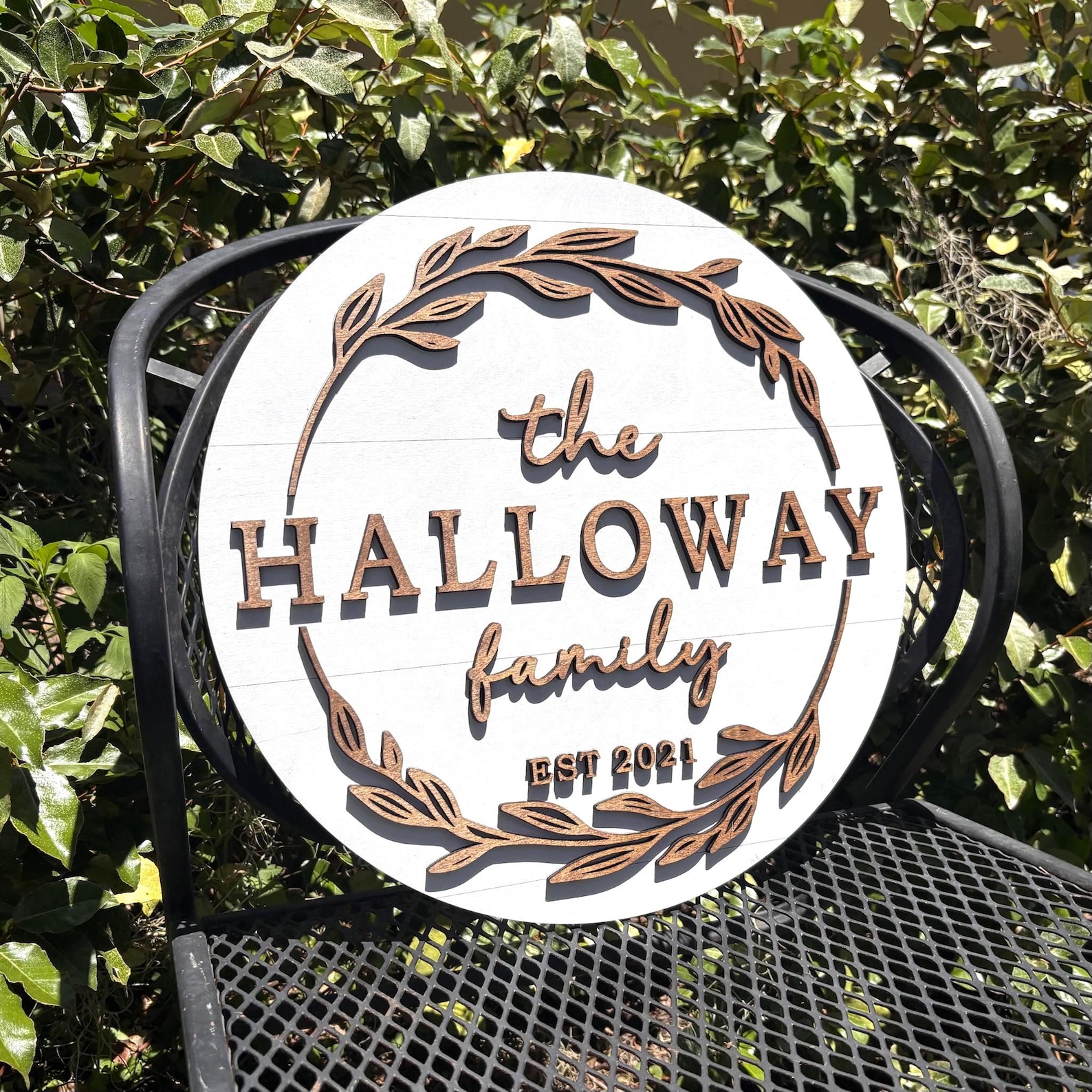 Personalized Wooden Family Name Sign – Custom Last Name Plaque ...
