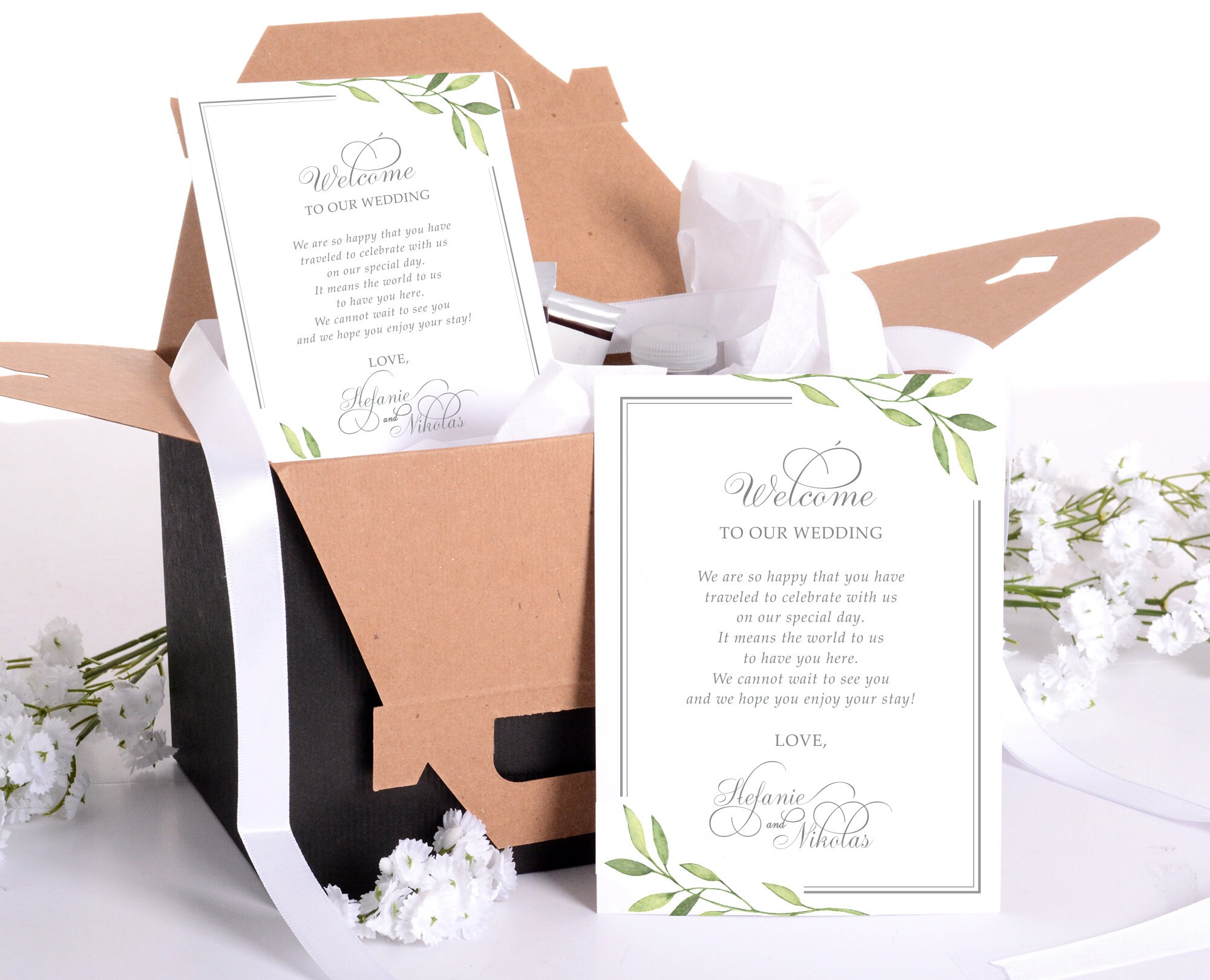 Wedding Welcome Notes Formal Wedding Box Welcome Letters - Etsy