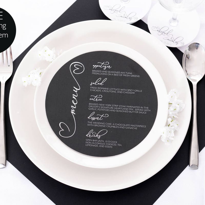 Menu - Etsy