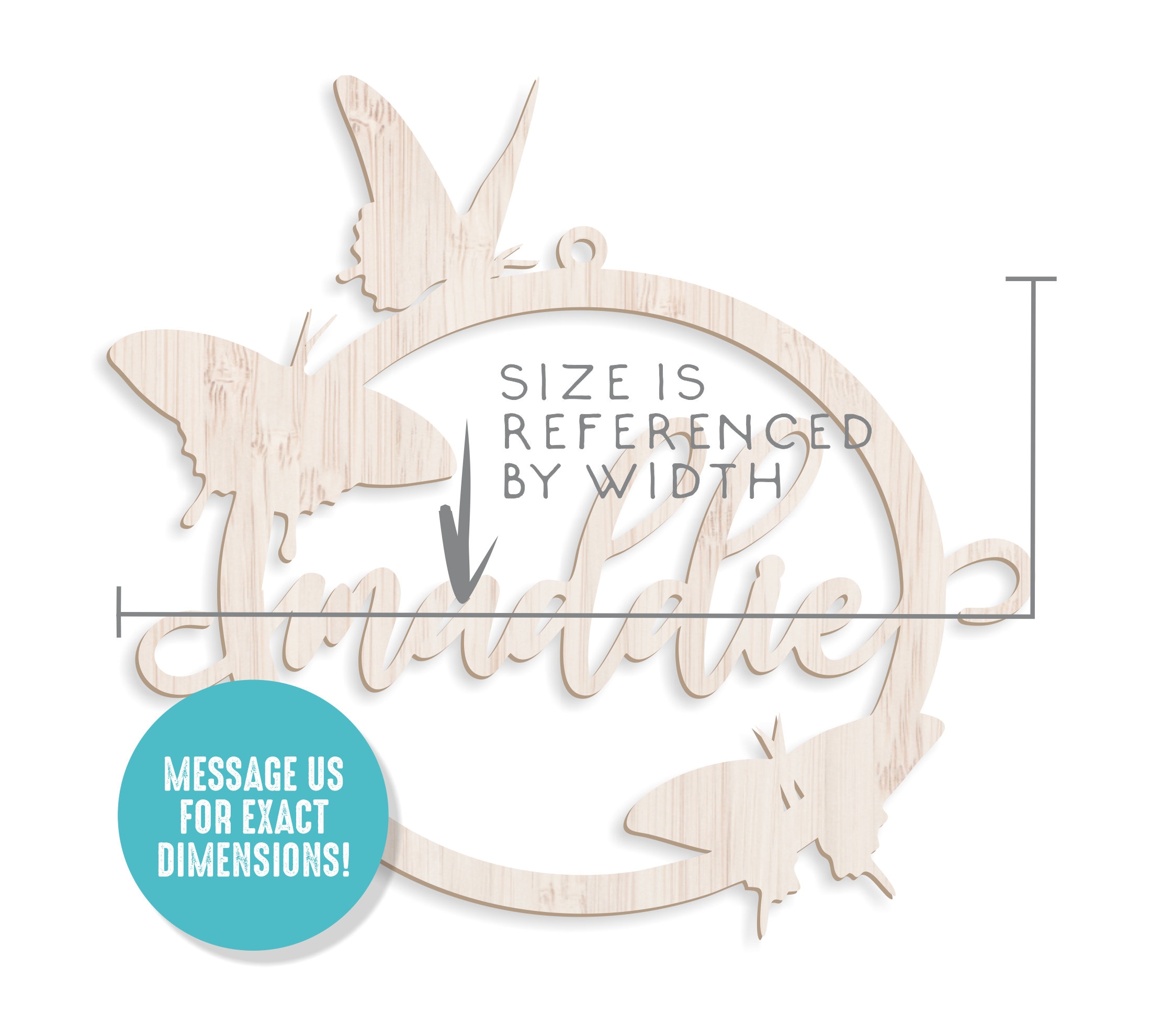 Butterfly Name Sign, Custom Butterfly Gift, Butterfly Wall Art ...