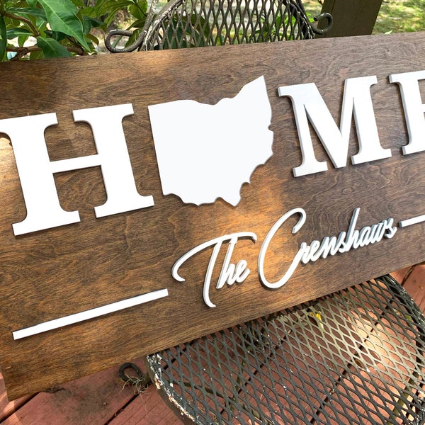 Ohio Wood Sign - Etsy