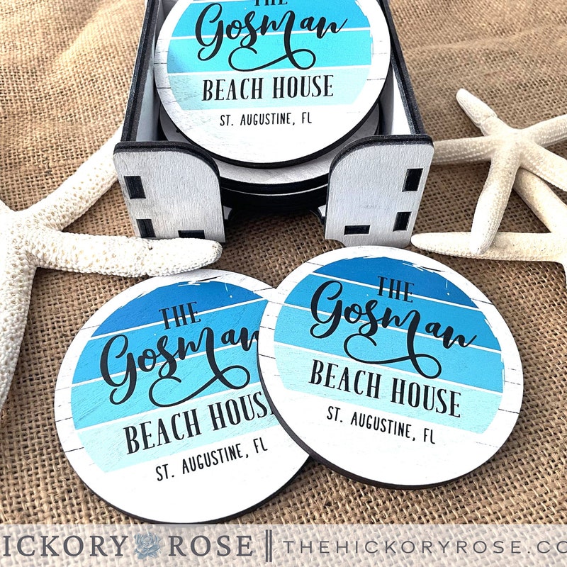 Beach Coasters - Etsy