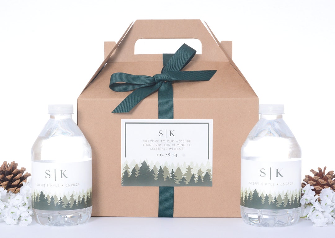 Forest Wedding Gift Boxes, Rustic Wedding Gift Box Sets, Wedding Thank ...