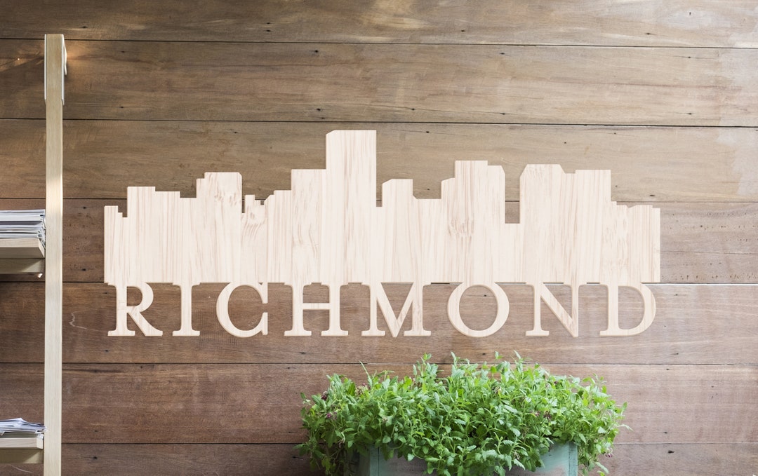 Richmond Skyline Sign, Richmond VA Gifts, Virginia Gifts, Housewarming ...