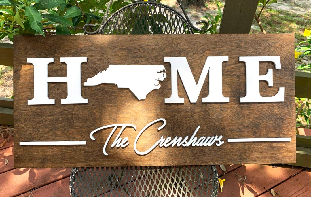North Carolina Home Decor, North Carolina Sign, NC Welcome Sign ...