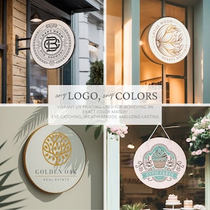 CUSTOM Logo Sign, Branded Logo Sign, OUTDOOR Storefront Sign, PVC ...