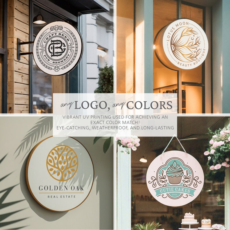 CUSTOM Logo Sign, Branded Logo Sign, OUTDOOR Storefront Sign, PVC ...