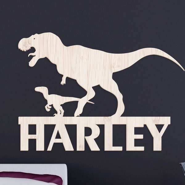 Dinosaur Name Sign - Etsy