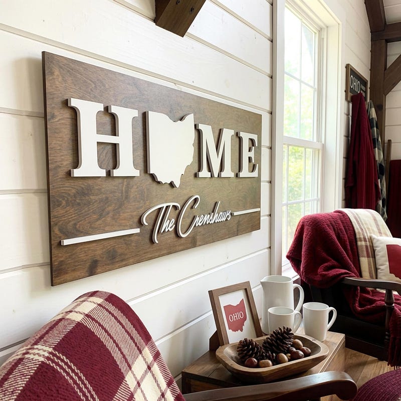 Ohio Wood Sign - Etsy