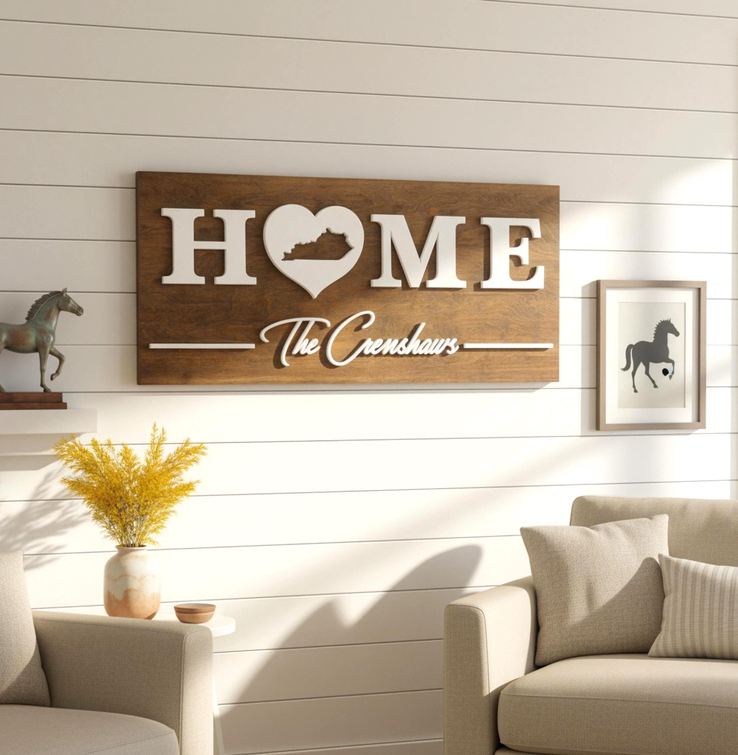 Kentucky Home Decor, Kentucky Home Sign, KY Welcome Sign, Kentucky Gift ...