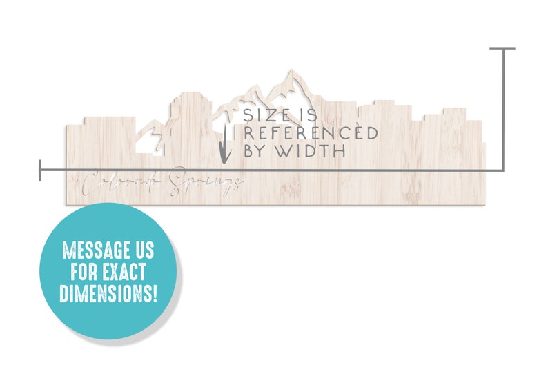 Colorado Springs Wall Sign, City Skyline Wall Decor, Colorado Wall Art ...