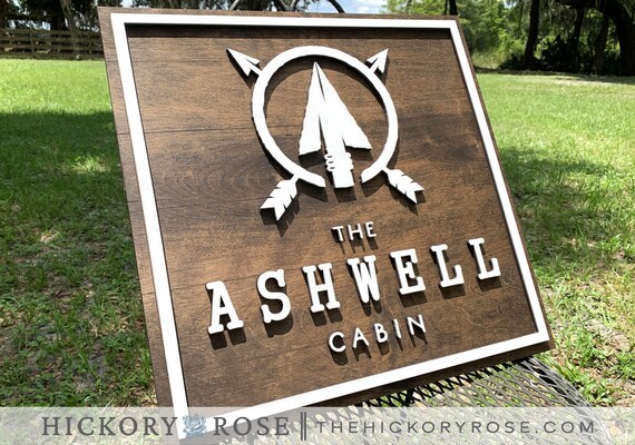 Cabin Wall Sign, Cabin Welcome Sign, Custom Name Sign, Home Decor Gifts ...
