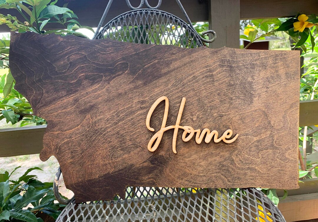 Montana Wall Art, Montana Home Decor, MT Wall Art Sign, Wall Home Decor ...