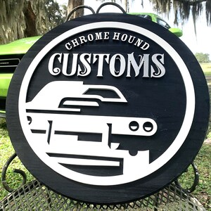 Custom Car Garage Sign, Mechanic Sign, Car Logo Signs, Custom Logo ...