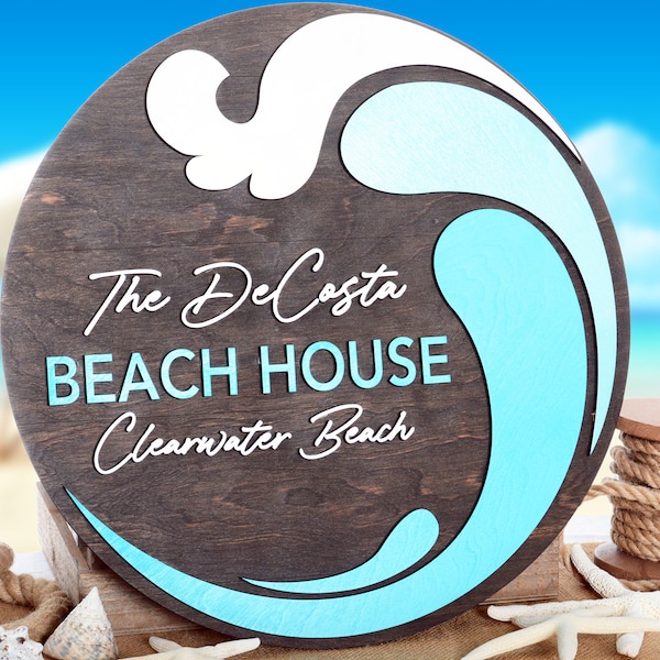 Wooden Beach Signs - Etsy