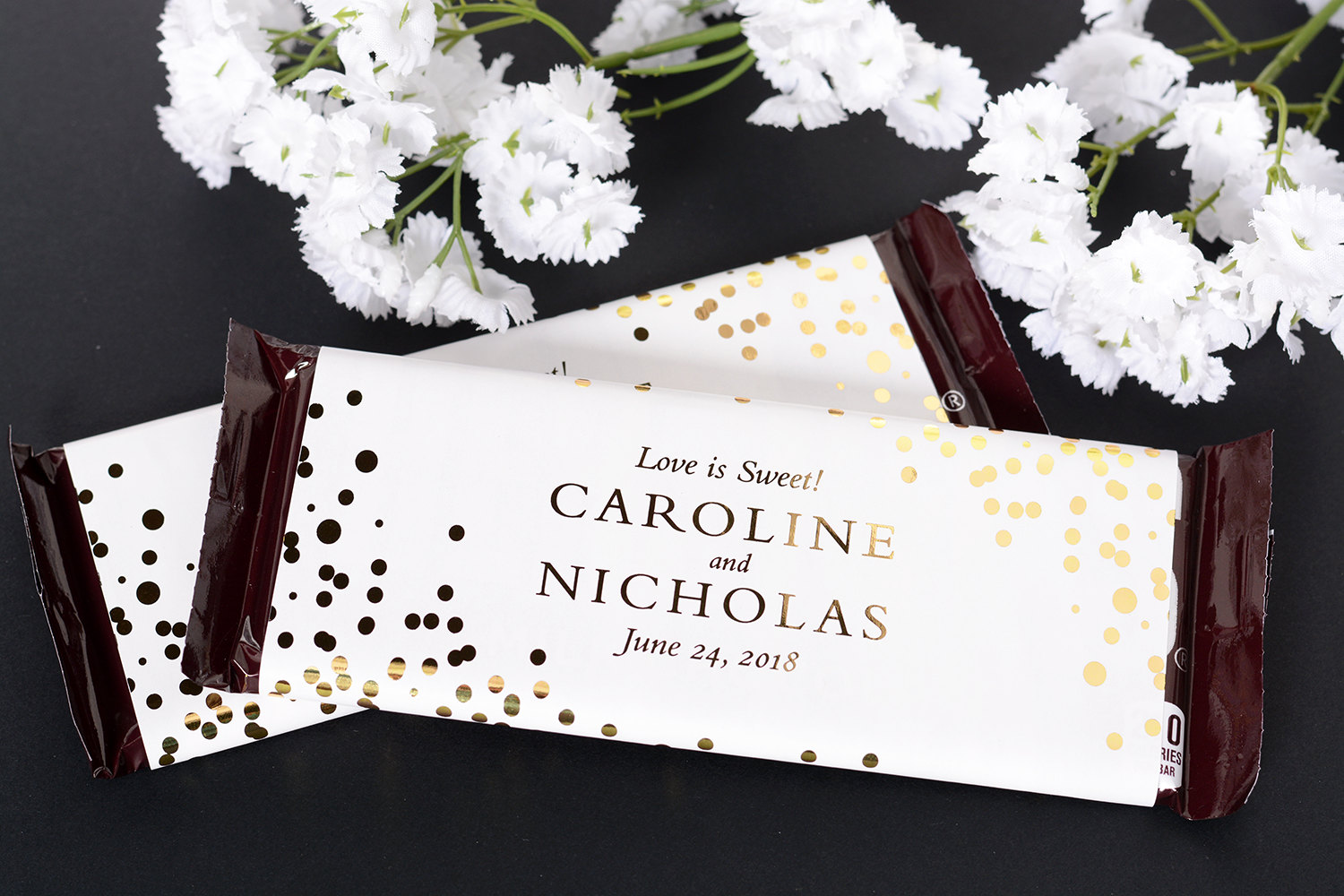 Metallic Wedding Candy Wrappers 25 Metallic Foil Chocolate Bar - Etsy