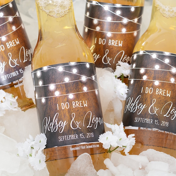 Wedding Beer Bottle Labels I Do Brew Labels Custom Beer Labels ...