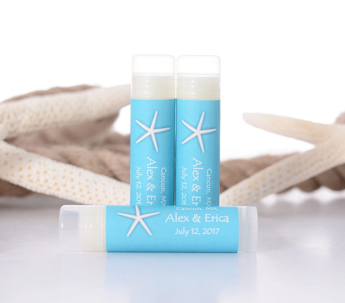 Wedding Lip Balm Chapstick Stickers Custom Wedding Lip Balm - Etsy