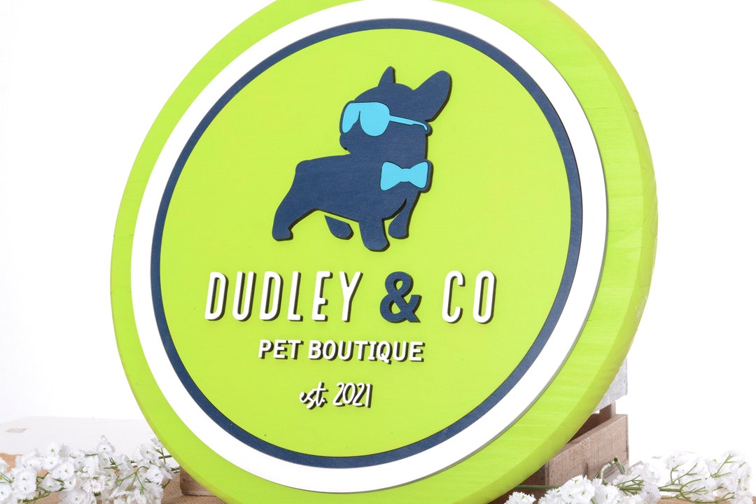 Pet Boutique Sign, Pet Logo Sign, Custom Logo Window Sign, Custom ...