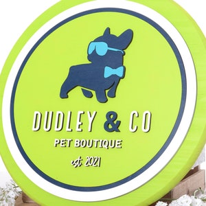 Pet Boutique Sign, Pet Logo Sign, Custom Logo Window Sign, Custom ...