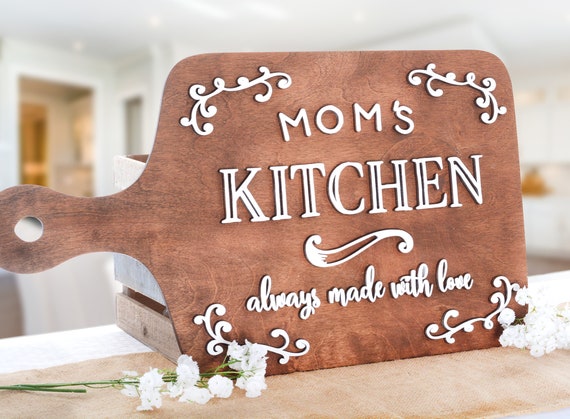 Custom Kitchen Sign, Kitchen Wall Decor, Gifts for Mom, Mother's Day ...