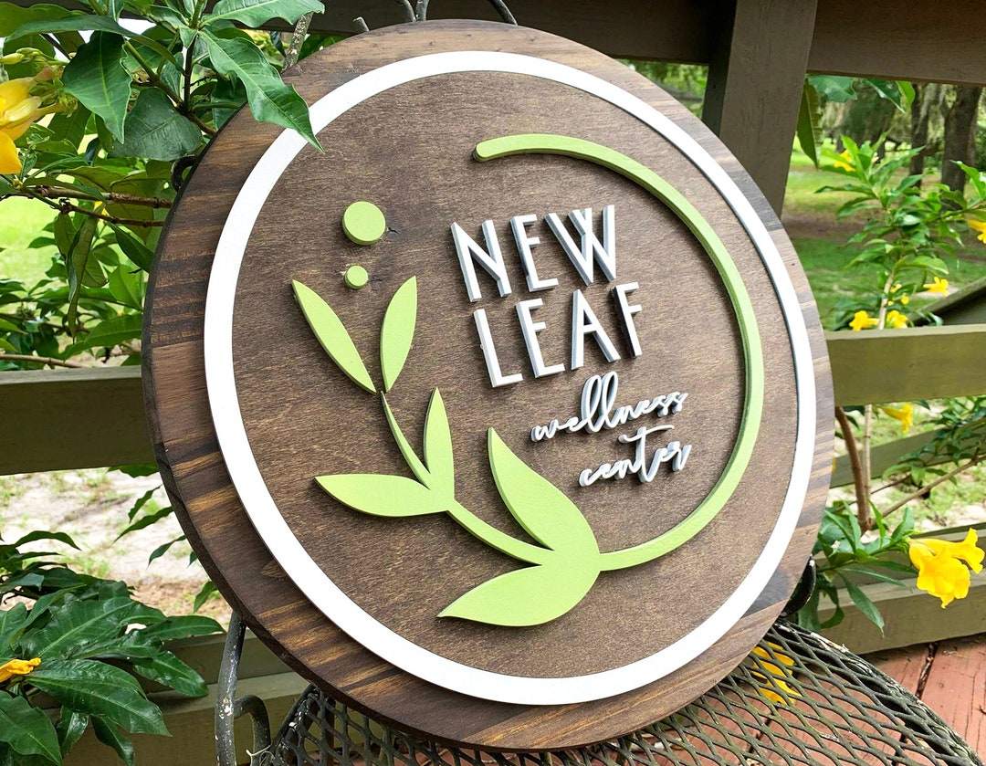 Wellness Center Sign, Spa Logo Sign, Wellness Center Window Sign ...