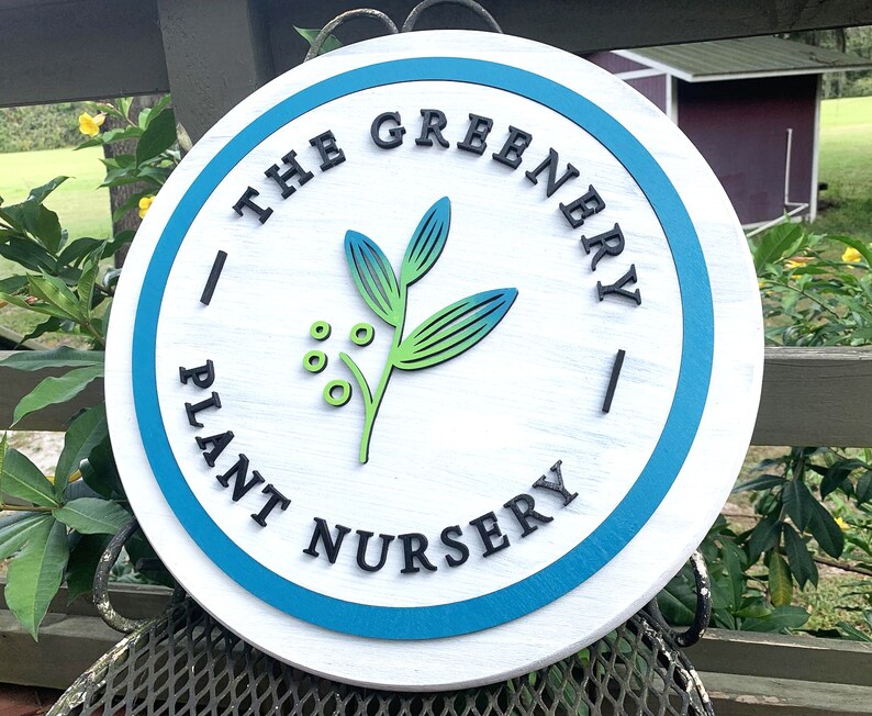 Plant Logo Sign Custom Nursery Sign Plant Shop Sign Custom - Etsy